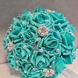 KariMegDesign | Costumes | Communion Bouquet Tiff Blue Turquoise Blue ...